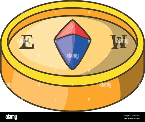Compass Icon Cartoon Style Stock Vector Image And Art Alamy