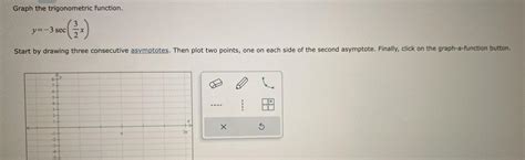 Answered Graph The Trigonometric Function 3 Y 3 Sec X Start By Kunduz