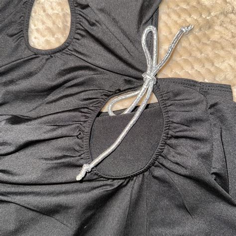 Sorelle Uk Cutout Black Mini Dress Size Xsmall Depop