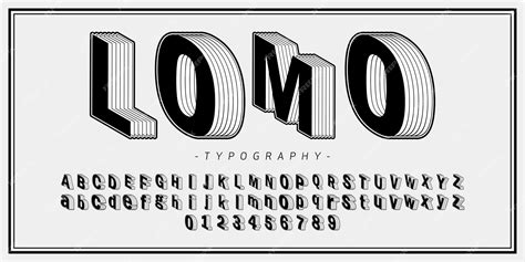 Premium Vector 3d Isometric Typography Design