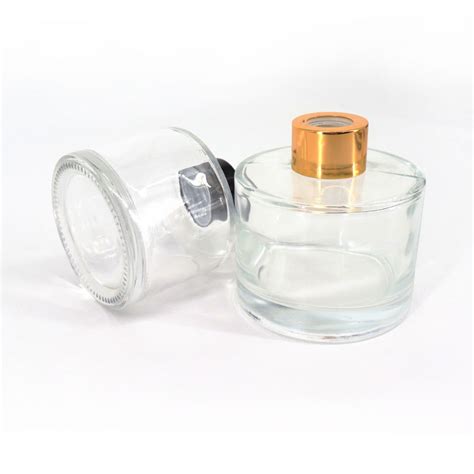 Empty Glass Diffuser Bottle With Gold Gap Diffuser Reed And Box