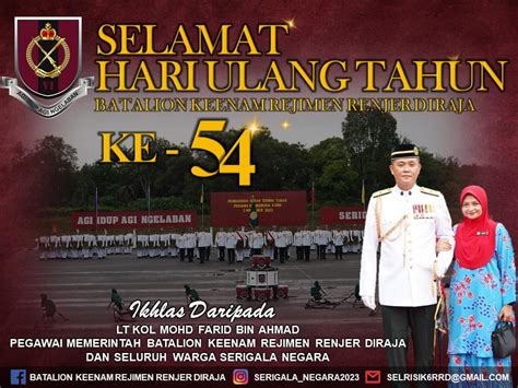 Selamat Hari Ulang Batalion Keenam Rejimen Renjer Diraja Facebook
