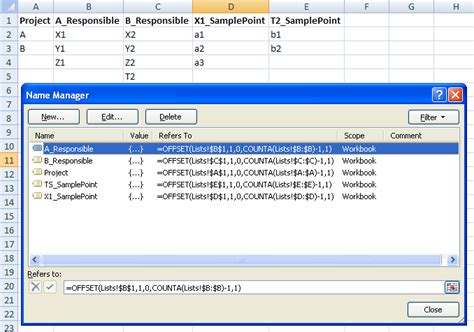 Excel Dynamic Depending Lists In Separated WorkSheets In VBA Stack Overflow