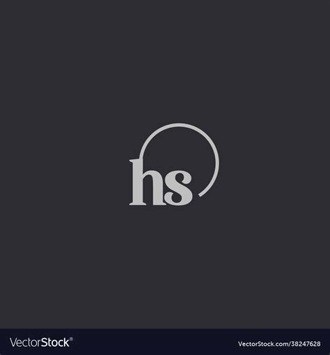 Hs Initials Logo Monogram Royalty Free Vector Image