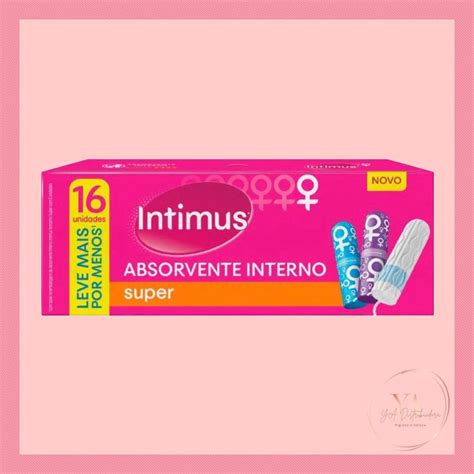 Absorvente Interno Intimus Super - 16 Unidades | Shopee Brasil