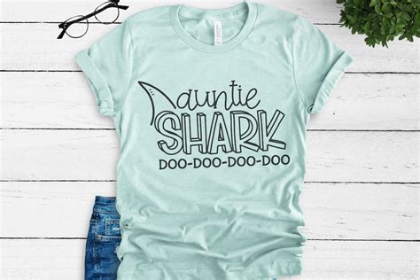Auntie Shark SVG By Morgan Day Designs TheHungryJPEG