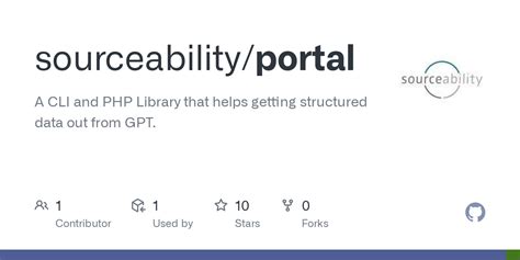 Github Sourceabilityportal A Cli And Php Library That Helps Getting