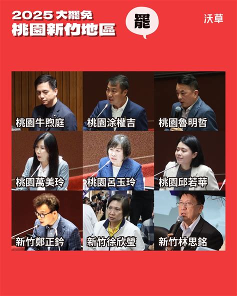 沃草 為什麼要罷免這些桃園、新竹的國民黨立委？ 這幾天各罷免團體陸續送件二階連署書，桃園地區的六席國民黨立委已經全數過關送件，達到六席全罷