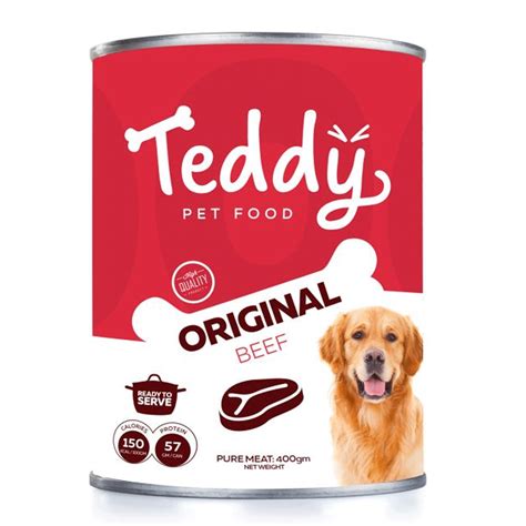 Tasty Delights Teddy Pet Food Original Beef 400g