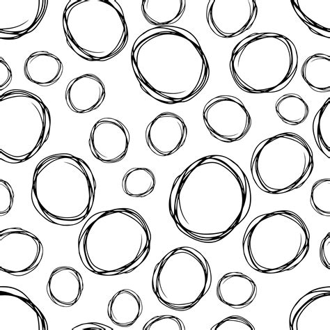 Seamless Pattern With Sketch Circles Shape 34219393 Vector Art At Vecteezy