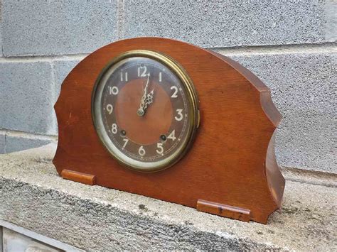Reloj Antiguo De Mesa Estilo Art Decó El Viejo Odeón