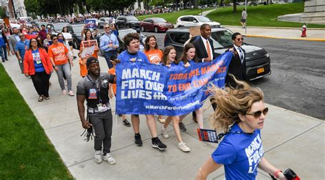 ‘scared And Tired Thousands Across The Us Rally Against Gun Violence