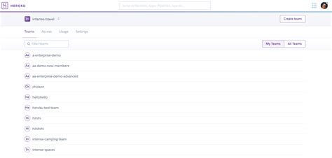 Managing Teams In Enterprise Accounts Heroku Dev Center