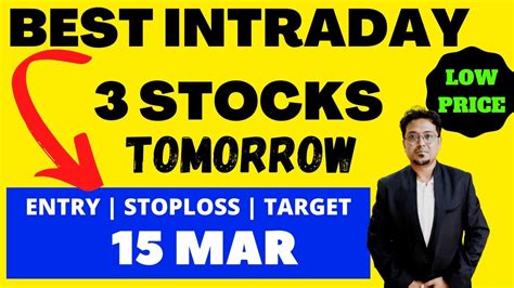 Best Intraday Stocks For Tomorrow Intraday Trading Stocks For