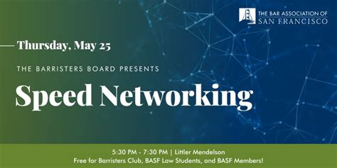The Bar Association Of San Francisco On Linkedin Networking Doesnt