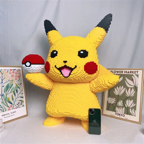 Pikachu 80cm 33362pcs Connection Blocks Magic Blocks Lady