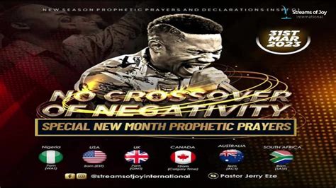 New Season Prophetic Prayers And Declarations Nsppd 31st March