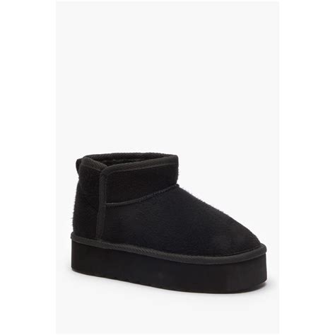Be You Girls Low Ankle Flatform Boot Flat Ankle Boots