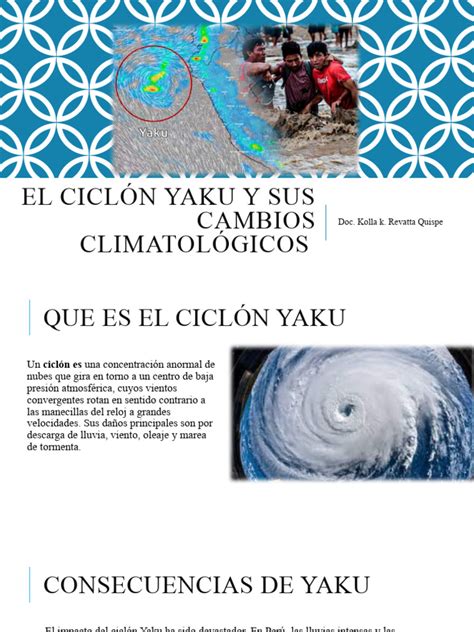 El Ciclón Yaku Y Sus Cambios Climatológicos Pdf Hogar Jardinería Y