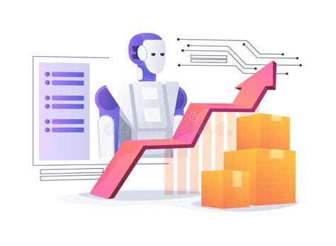 Ai Predictive Demand Analysis Abstract Concept Vector Illustration Stock Illustration