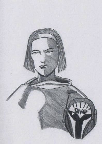 Bo Katan Sketch By Elvispresleyfan3577 On Deviantart