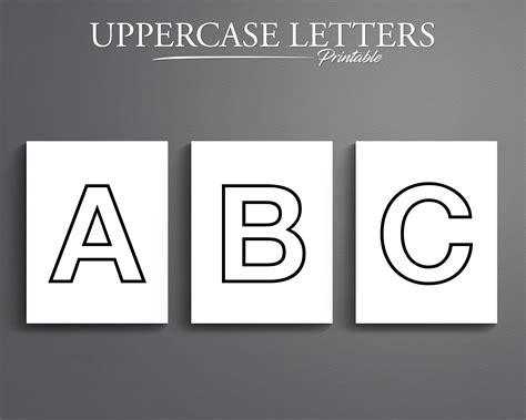 Uppercase Alphabet Printable