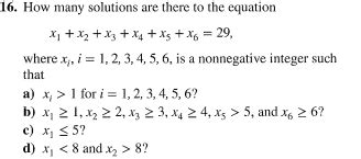 Solved 16 Many Solutions Equation X1 X2 X3 X4 X S X6 29 X 1 2 3 4 5
