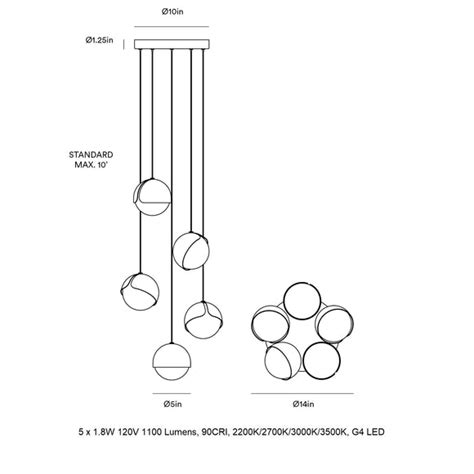 Anony Ohm Cluster Led Pendant Light 2modern