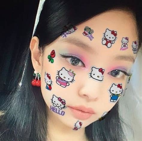 Jennie Pink Hello Kitty Blackpink Jennie Girl Icons
