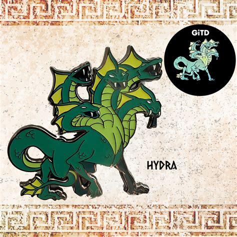 Greek Mythology Beast Series Hydra Enamel Pin Three If By Space
