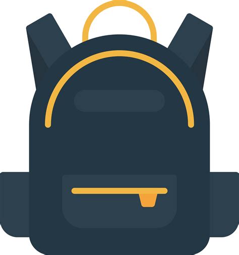 Backpack Flat Icon 9809297 Vector Art At Vecteezy