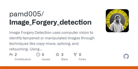github pamd005 image forgery detection image forgery detection uses