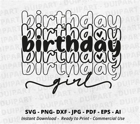 Birthday Girl Svg Birthday Queen Birthday Princess Happy Birthday To Me