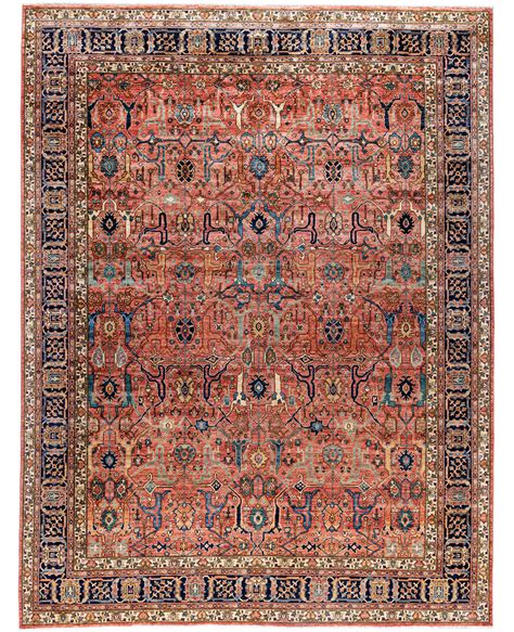 Serapi One Of A Kind Wool Pink Area Rug 9 0 X 11 10