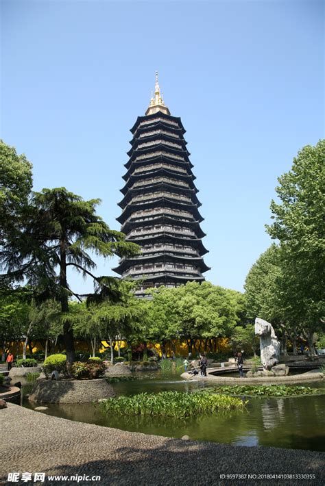 天宁宝塔摄影图 园林建筑 建筑园林 摄影图库 昵图网