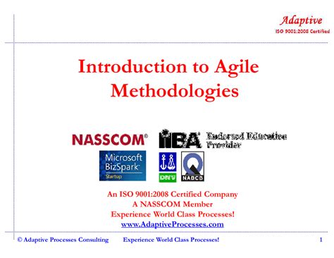 Introduction To Agile Methodologies Ppt Slide Deck