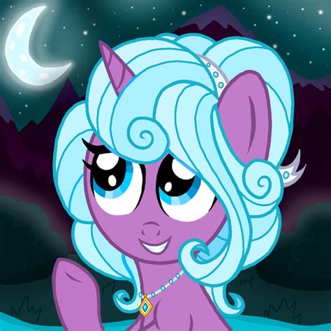 Safe Artist Katya Derpibooru Import Idw Radiant Hope Unicorn Bush Grass Moon