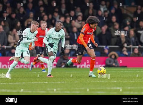 Luton Uk 30th Dec 2023 Tahith Chong 14 Of Luton Town Right
