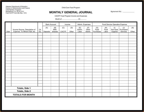 Free Printable Ledger Sheets Blank Ledger Template