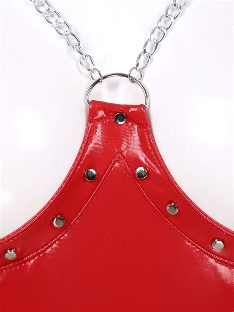 Open Crotch Latex Bodysuit Thong Leotard Red Leather Catsuit Etsy Canada