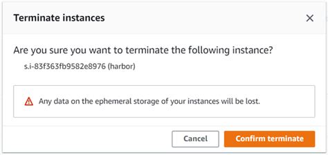 다음을 사용하여 Amazon EC2 호환 인스턴스 종료 AWS OpsHub AWS Snowball Edge 개발자 가이드