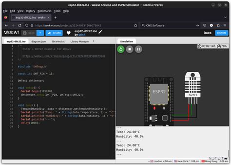Wokwi โปรแกรมจำลองออนไลนบอรด Arduino Raspberry Pi Pico และ ESP CNX Software