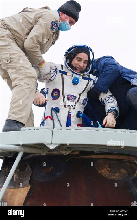 Zhezkazgan Kazakhstan Nd Oct NASA Astronaut Chris Cassidy Is Helped Out Of The