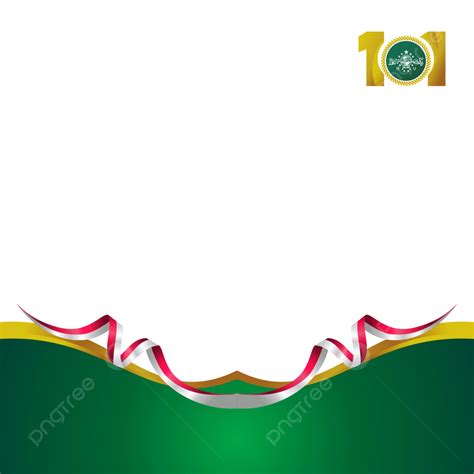 Green Twibbon Design Or Frame Harlah Nu 2024 Vector Lets Go To 101