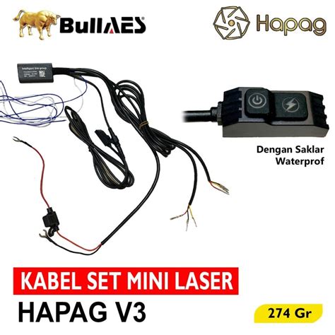 Jual Hapag Original Kabel Set Relay Wiring Set Mini Laser Hapag V Relay Set Lampu Tembak