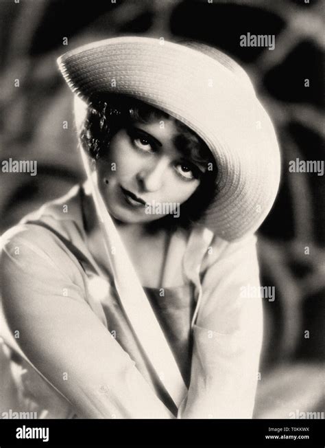 Portrait Of Clara Bow In Silent Cinema 1920s Silent Movie Era Stock