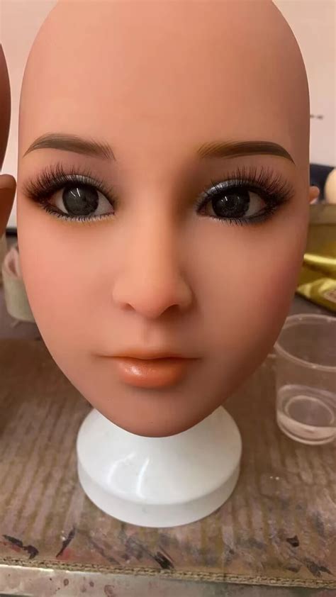 Free Wig Original Japanese Silicone Tpe Head Mouth Oral Toy Realistic Sex Doll Head Love