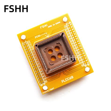 Plcc68 Test Socket Plcc68 127mm To Sip 254mm Socket Programmer Adapter Fshh Store