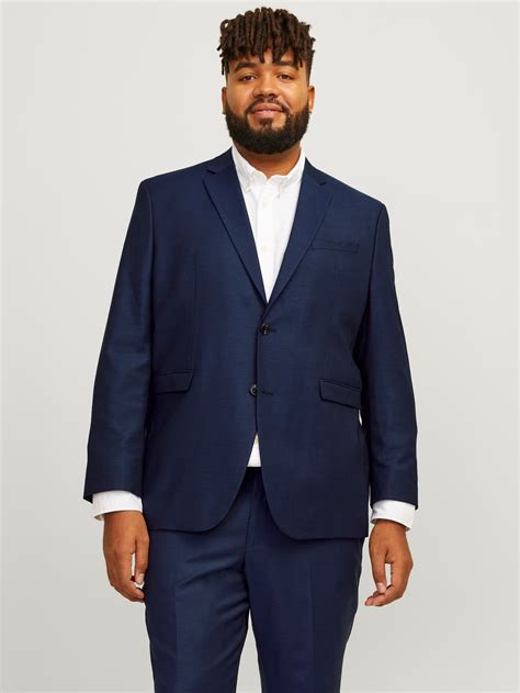 Plus Size Slim Fit Blazer Dark Blue Jack And Jones®