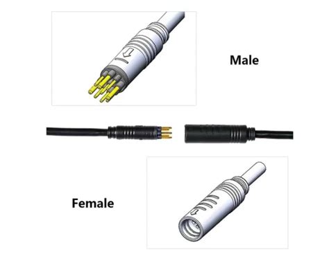 Electric Bike 9pin Waterproof Motor Extension Cable Connector Male To Female Ebike Wire For